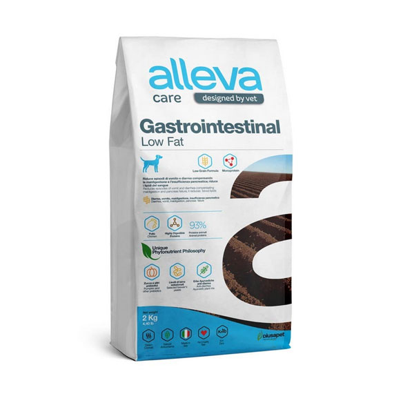 Hrana za pse dijetalna 2kg Gastrointestinal LowFat Adult Care Alleva ALP10275