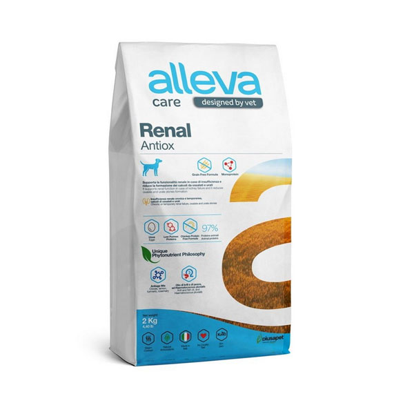 Hrana za pse sa bubrežnim problemima 2kg Renal-Antiox Adult Care Alleva ALP10278