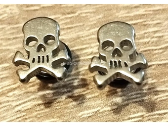 Minđuše unisex skull and bones