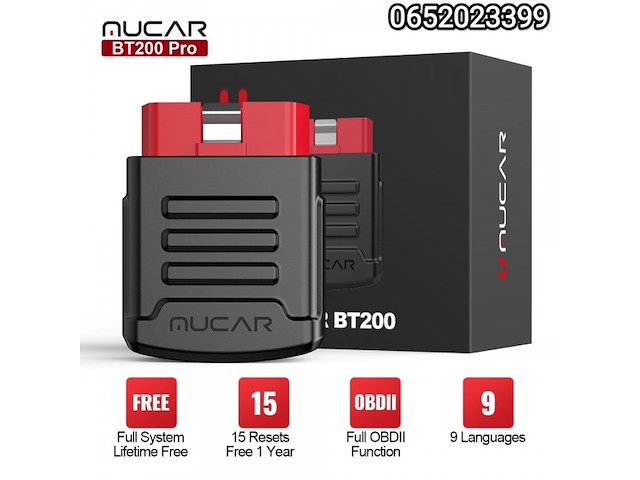 MUCAR BT200 Pro Full System OBD2 Auto Dijagnostika