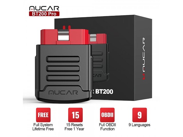 MUCAR BT200 Pro Full System OBD2 Auto Dijagnostika