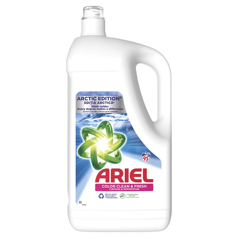 Ariel tečni deterdžent arctic color 4.75l (95 pranja)
