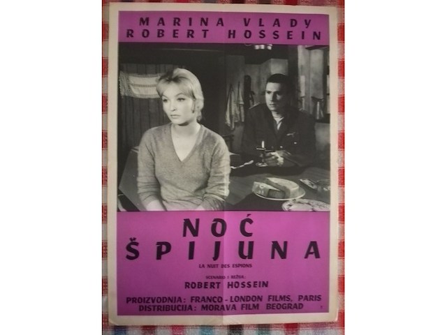 plakat NOĆ ŠPIJUNA