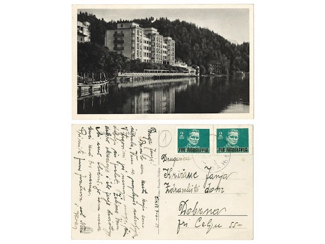 Slovenija - Veldes - Bled  - Grand Hotel Toplice 1957