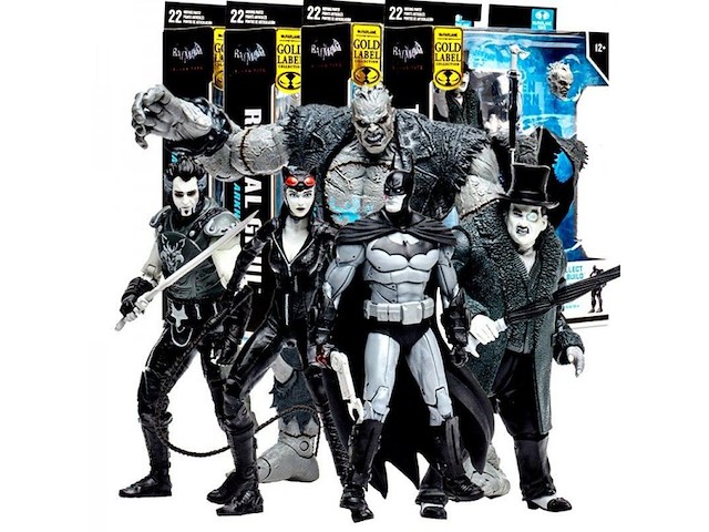 BATMAN ARKHAM CITY / DC SET OF 4 ACTION FIGURE