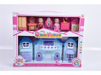 Kućica za lutke sa nameštajem ( 410166 )