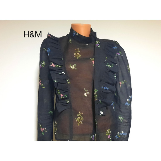 H&M crna bluza kosulja vel 38