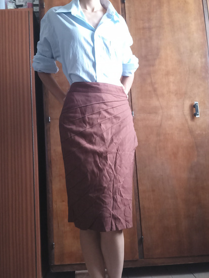 Vintage braon suknja