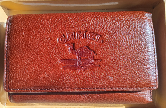 Camel leather novčanik od kamilje kože NOV