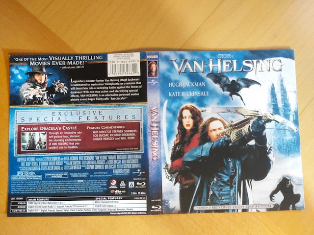 Blu-ray Cover za Film VAN HELSING
