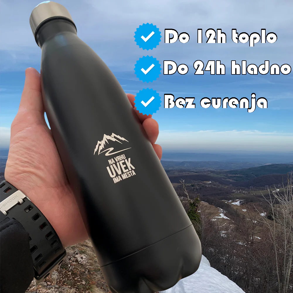 Termos mat 500ml/750ml - Na vrhu uvek ima mesta!