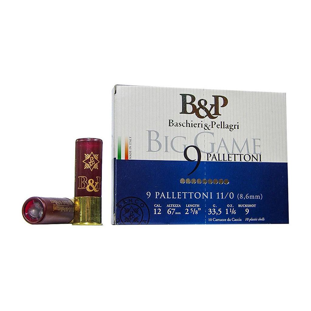 Lovački patron B&P Big Game Palletoni 9p 12/67 33,5 grama