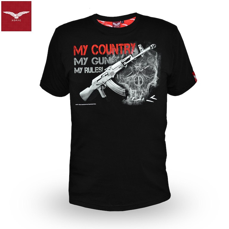 Majica HORUS „My Country“ – crna