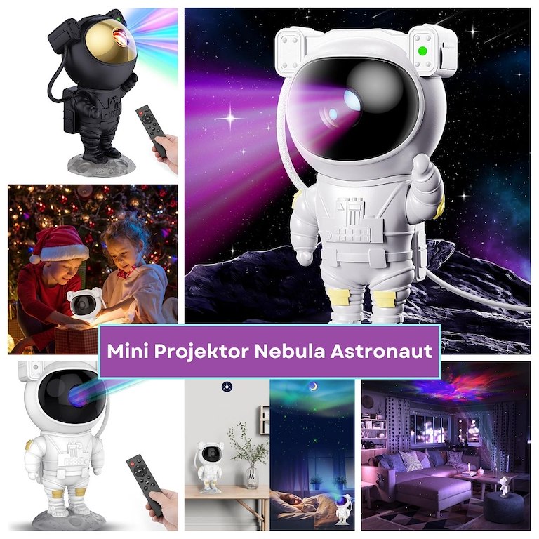 Mini projektor zvezdanog neba Nebula Astronaut