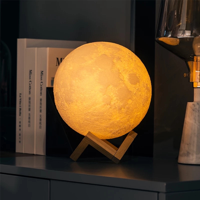 3D Galaxy Moon Lamp – Lampa sa dizajnom galaksije