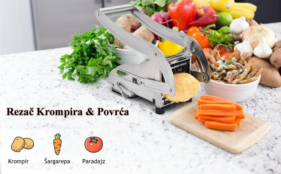 Rezač krompira i drugog povrća – Jednostavan spoj savremenih kulinarskih specijaliteta i udobnosti tradicionalne kuhinje – Za organske obroke začinjene ljubavlju