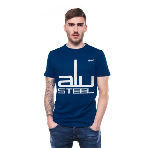 Majica muška ALU STEEL – RETRO BIG T-SHIRT NIGHTBLUE Fischer