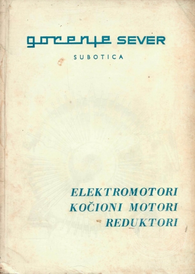 Elektromotori, kočioni motori, reduktori