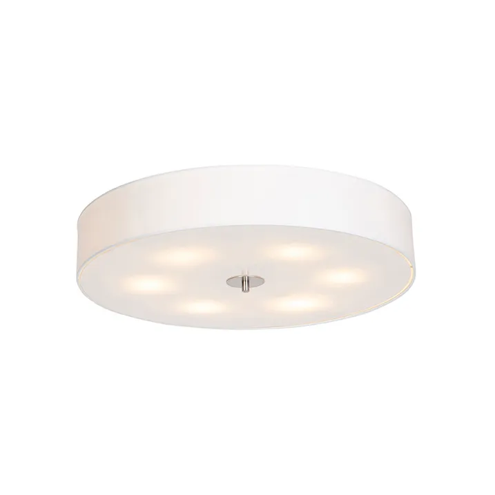 Seoska plafonska lampa bela 70 cm - Bubanj