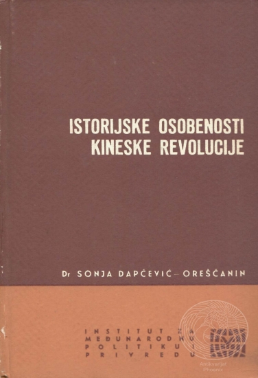 Istorijske osobenosti kineske revolucije