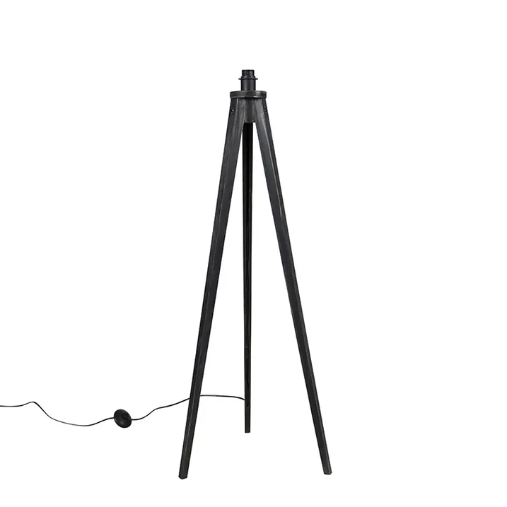 Ruralna podna lampa stativ crna - Tripod Classic