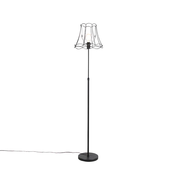 Podna lampa crna sa Granni Frame 35 cm podesivim - Parte