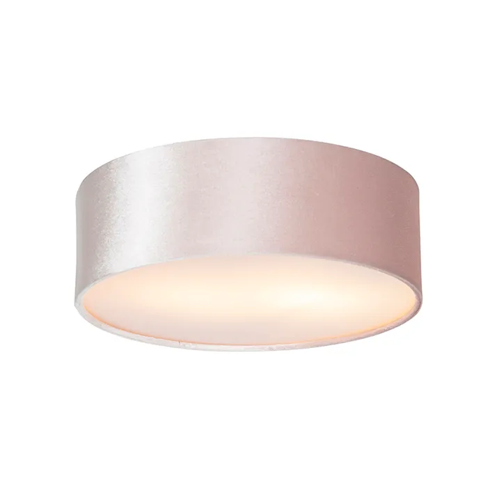 Moderna plafonska lampa roze 30 cm sa zlatnim enterijerom - Bubanj