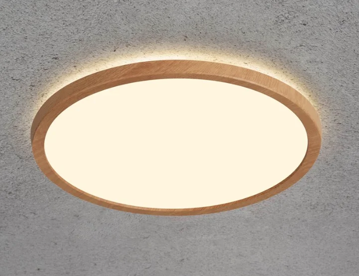 Nordlux Oja 29 IP54 2700K Dim plafonska lampa folija od drveta