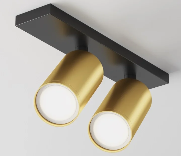 Maytoni FOCUS S Black – Matt Gold Plafonska