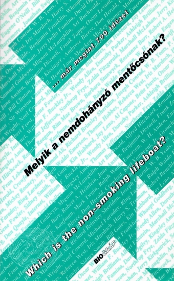 Melyik a nemdohányzó mentőcsónak? – Which is the Non-smoking Lifeboat?