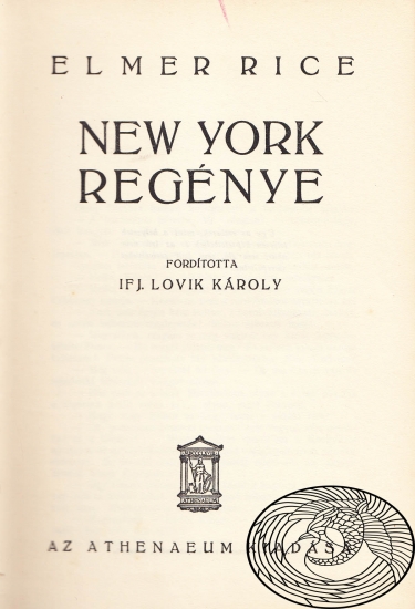 New York regénye