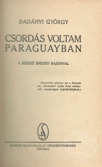 Csordás voltam Paraguayban