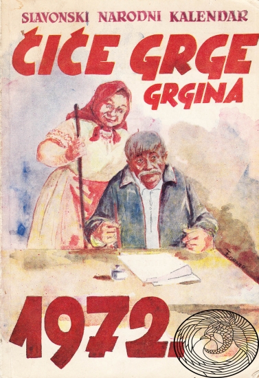 Slavonski narodni kalendar Čiče Grge Grgina 1972.