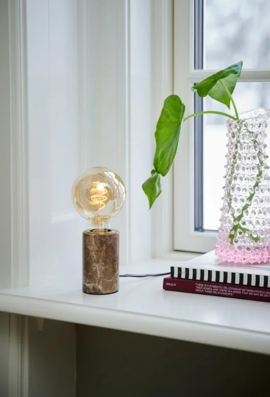 Nordlux Siv Marble stona lampa smeđa