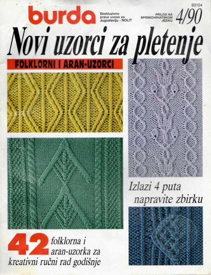 Burda - Novi uzorci za pletenje