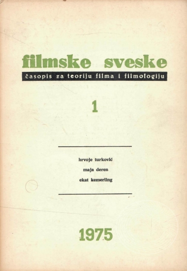 Filmske sveske - časopis za teoriju filma i filmologiju