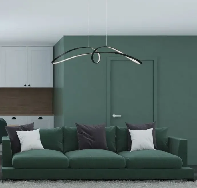 Maytoni Curve unutrašnja visilica crna 4000K 42W