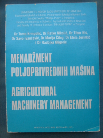 Menadžment poljoprivrednih mašina - Agricultural machinery management