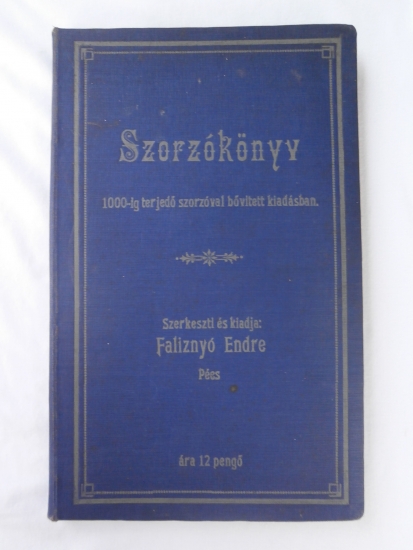 Szorzókönyv 1000-ig terjedõ szorzóval