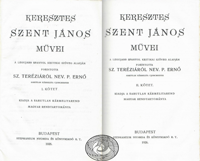 Keresztes Szent János művei I-II