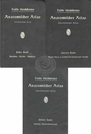 Toldt, Anatomischer Atlas für Studierende und Ärzte 1-3