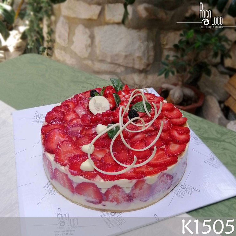 Voćna torta sa jagodama 1kg K1505