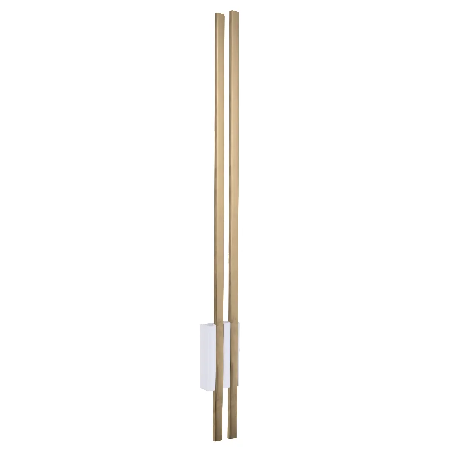 Amplex EBORA – Zidna Lampa 2 Štapa Belo/Zlatno
