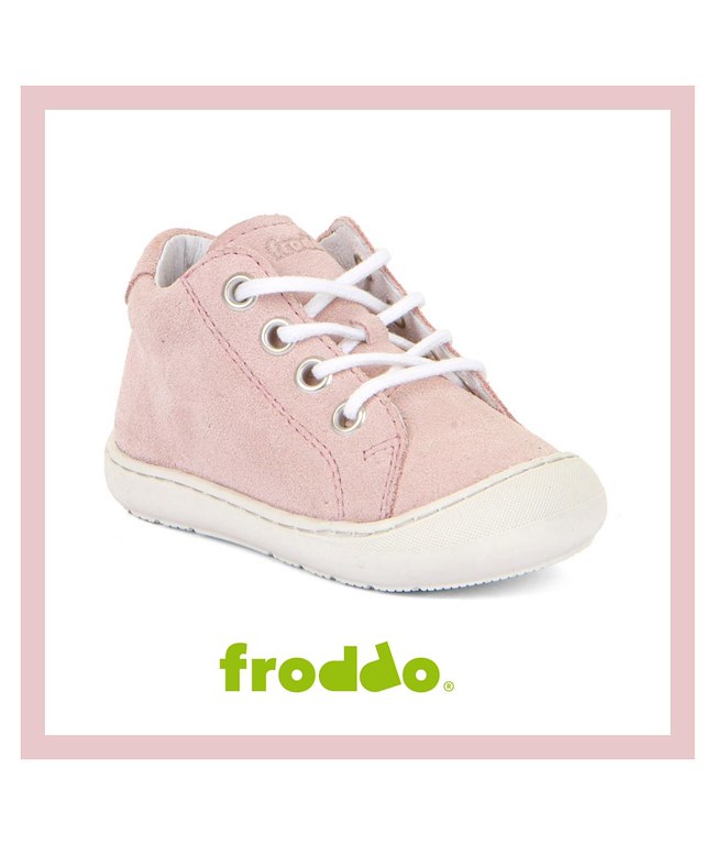 FRODDO CIPELE - OLLIE LACES / WHITE / PINK