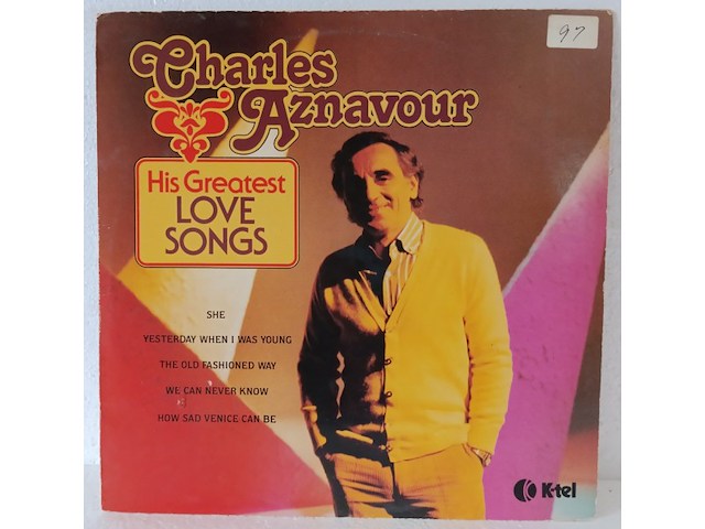 LPS Charles Aznavour - His Greatest Love Songs (UK)