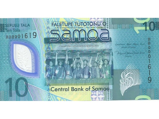 Samoa 10 tala 2023. UNC Polimer