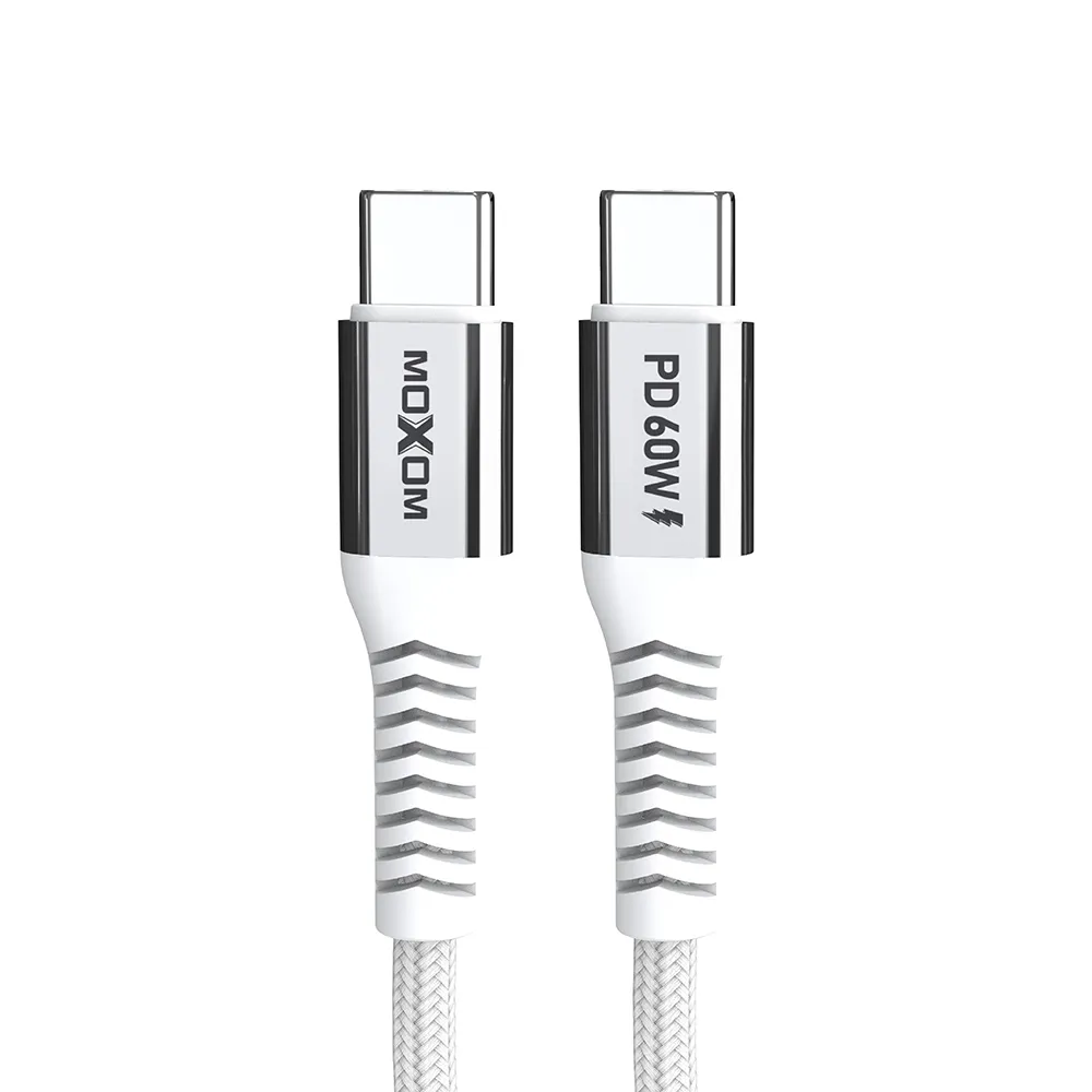 USB data kabal Moxom MX-CB235 PD 60W Type-C na Type-C 1m beli