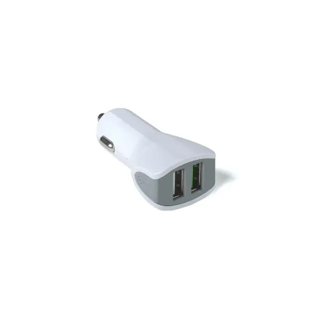 CELLY Auto punjač turbo univerzalni sa 2 USB ulaza beli