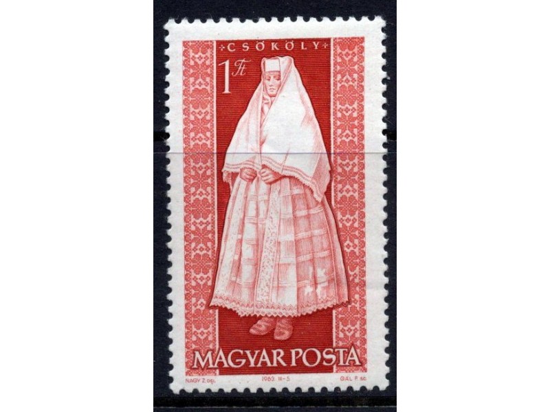 Mađarska - Magyar Posta 1963.