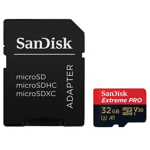 SANDISK Memorijska kartica Extreme PRO microSDHC 32GB + SD Adapter + RescuePRO Deluxe 100MB/s A1 C10 V30 UHS-I U3